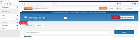 How do I create Custom Assignment on EAQ Classic? - Elsevier Adaptive Quizzing and Learning (EAQ ...